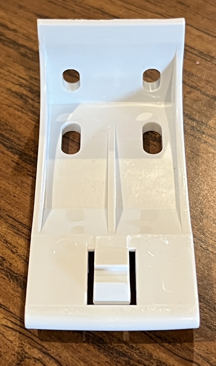 White Plastic Bracket, Sold Individually (#568) - Window Covering Parts ...